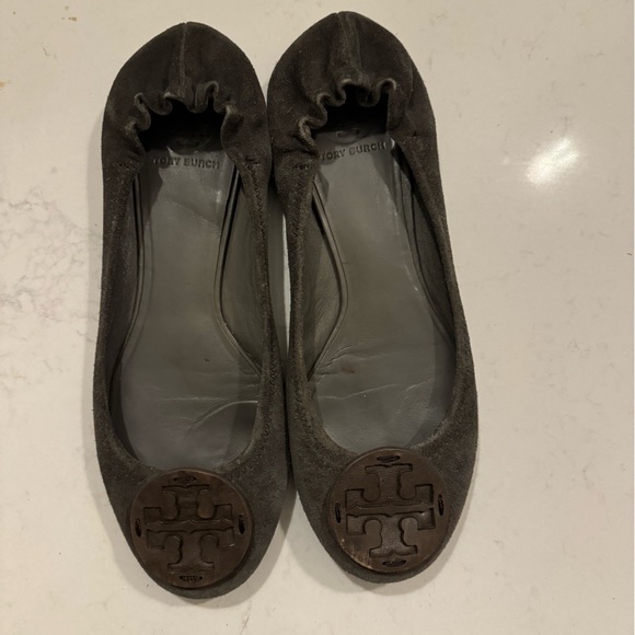 Tory Burch | Shoes | Tory Burch Suede Reva Flats 9 | Poshmark